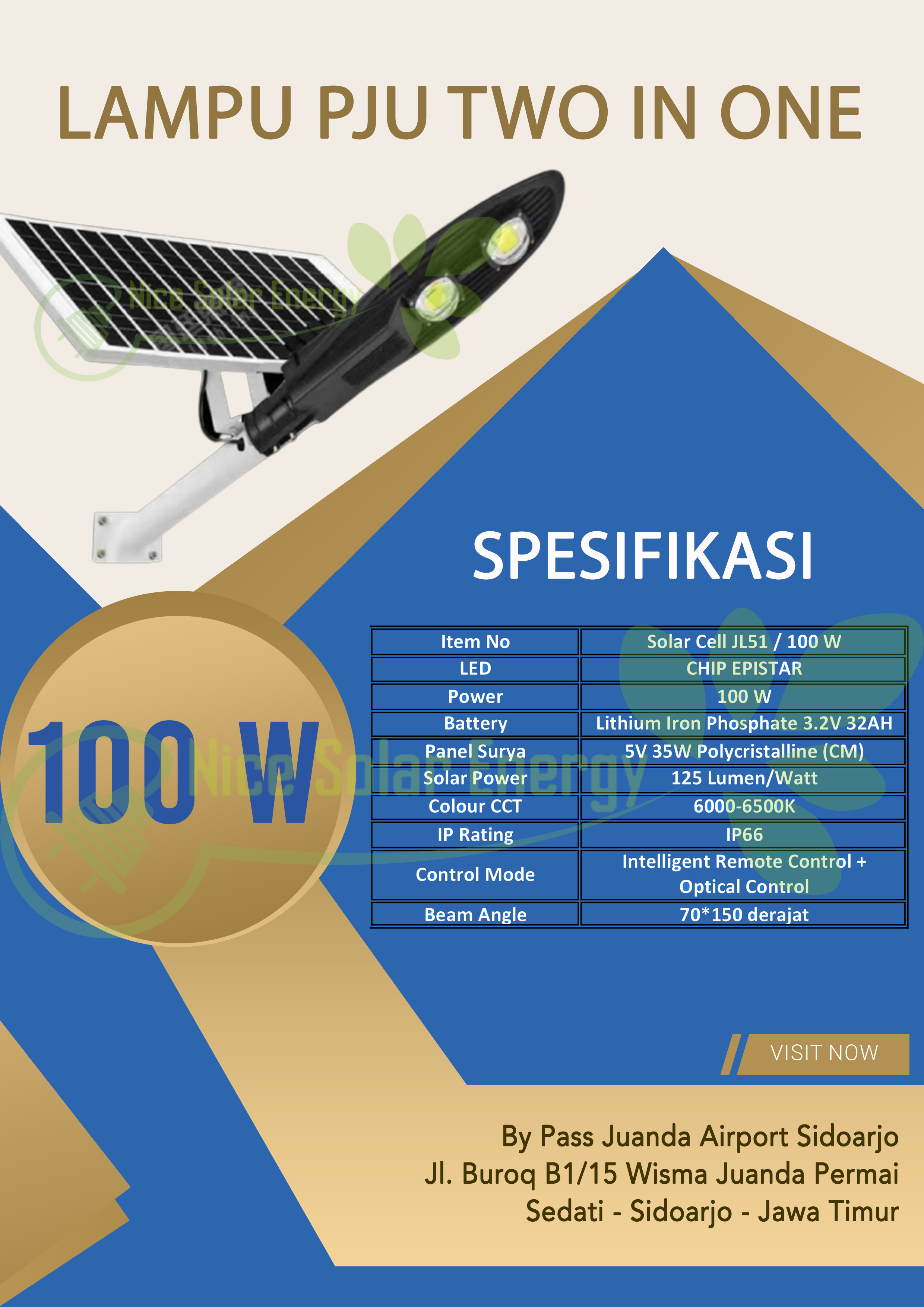 Jenis PJU Tenaga Surya dengan harga terjangkau – CV. NICE
